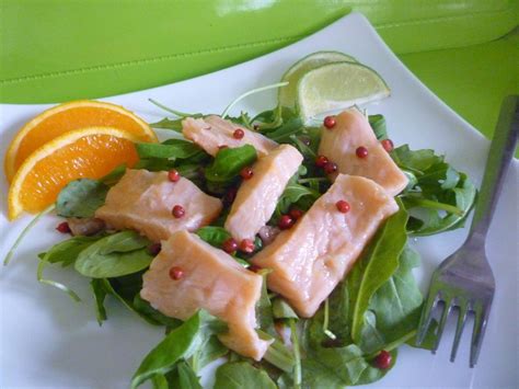Salade de Saumon Mariné Les Gourmandises de Sylvie Salade saumon