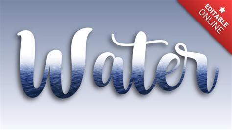 Water Ocean Text Effect Generator