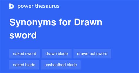 Drawn Sword Synonyms 15 Words And Phrases For Drawn Sword
