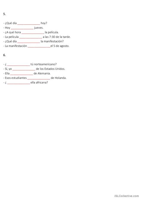 El Verbo Estar Espa Ol Ele Hojas De Trabajo Pdf Doc Hot Sex Picture