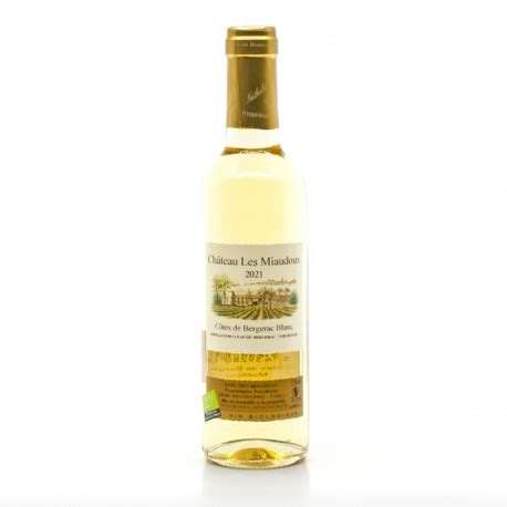 Château Miaudoux AOC Côtes de Bergerac Moelleux BIO 2021 37 5cl