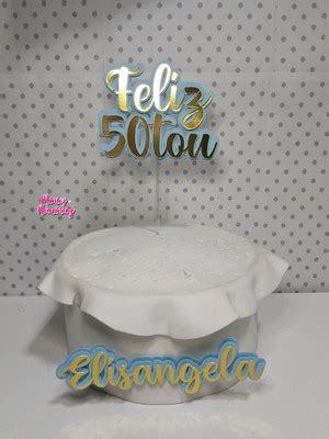 50 Tou Topo De Bolo Compre Produtos Personalizados No Elo7