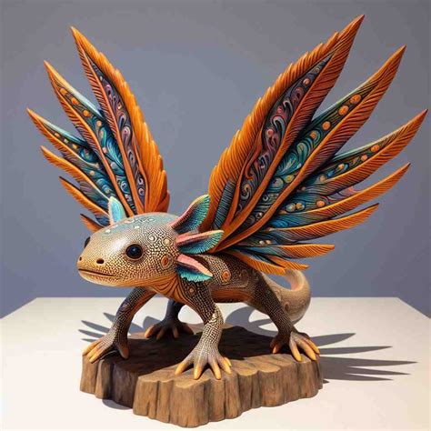 Alebrije de ajolote con alas Significado imágenes y más