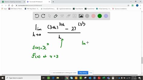 solved calculating limits exactly use the definition of the derivative to evaluate the following