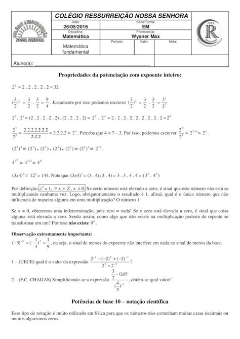 PDF COLÉGIO RESSURREIÇÃO NOSSA SENHORA PDF file49 7 pois 72 49
