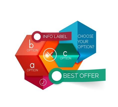 Premium Vector Abstract Infographic Geometric Templates