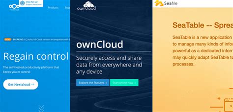 Self Hosted Cloud Storage Nextcloud Vs Owncloud Vs Seafile Top