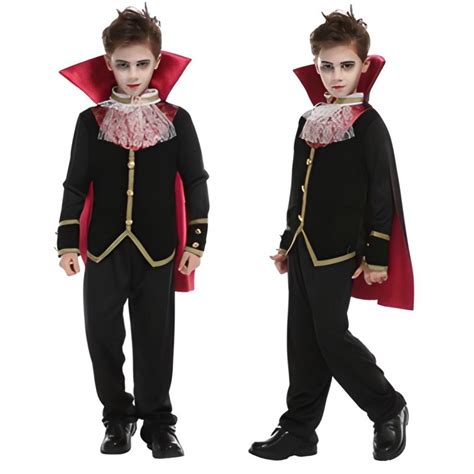 Strój kostium przebranie wampir drakula na halloween dla dzieci iii 12