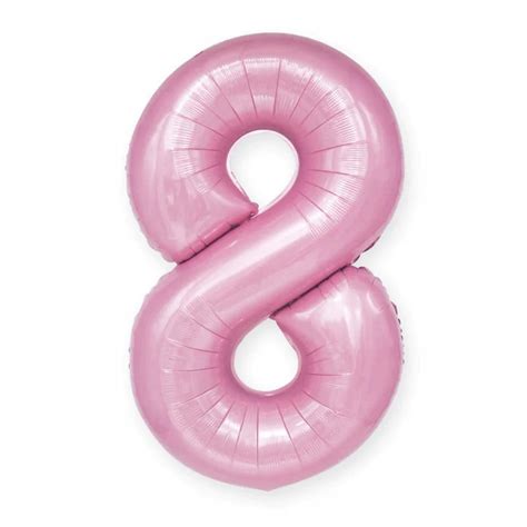 Balon foliowy w kształcie cyfry 8 różowa 100cm 12129962169 Allegro pl