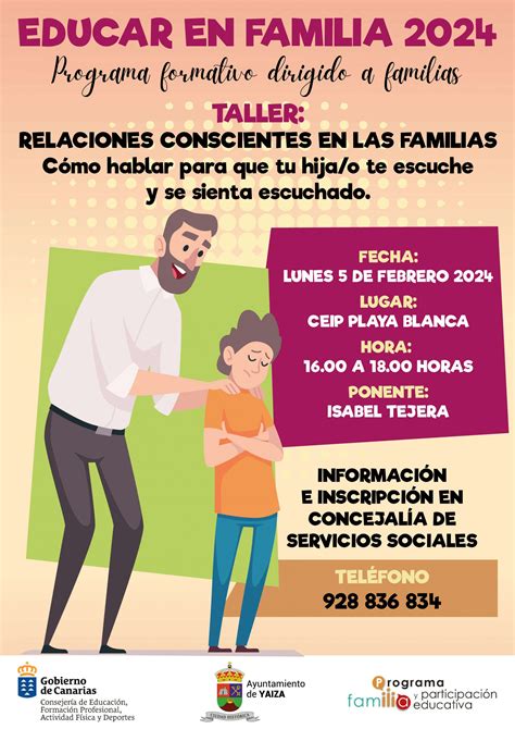 Yaiza Invita A Un Nuevo Ciclo Del Programa Formativo Educar En Familia