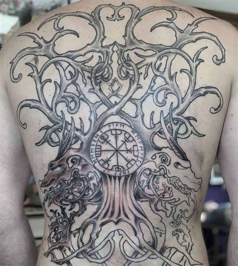 Awesome Yggdrasil Tattoo Ideas Inspiration Guide Yggdrasil