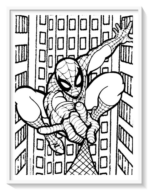Los más lindos dibujos de SPIDERMAN Hombre Araña para colorear y
