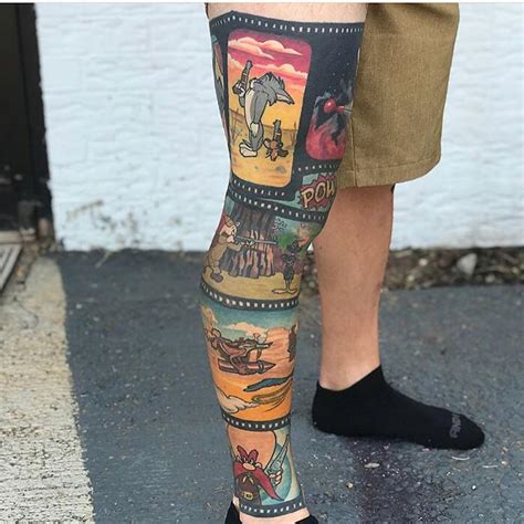 Tatuaggi Gambe Esempi Su Coscia Polpaccio Ginocchio E Stinco