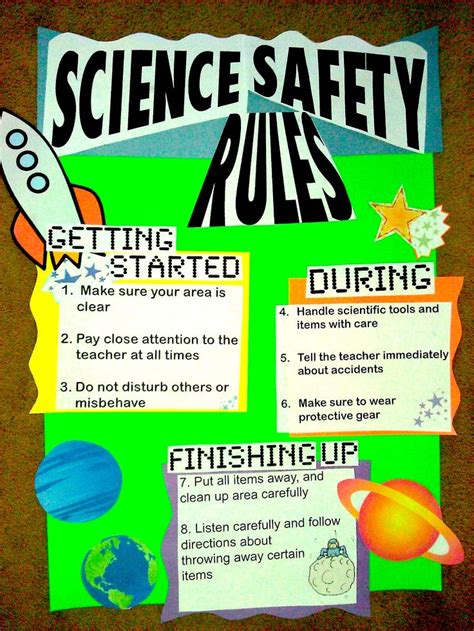 Science Lab Safety Rules Poster Safety Tips