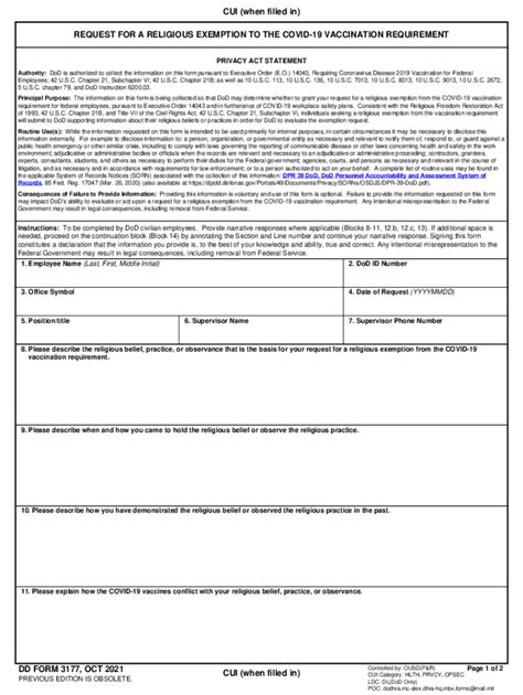 Form Request Religious Exemption Fill Online Printable Fillable