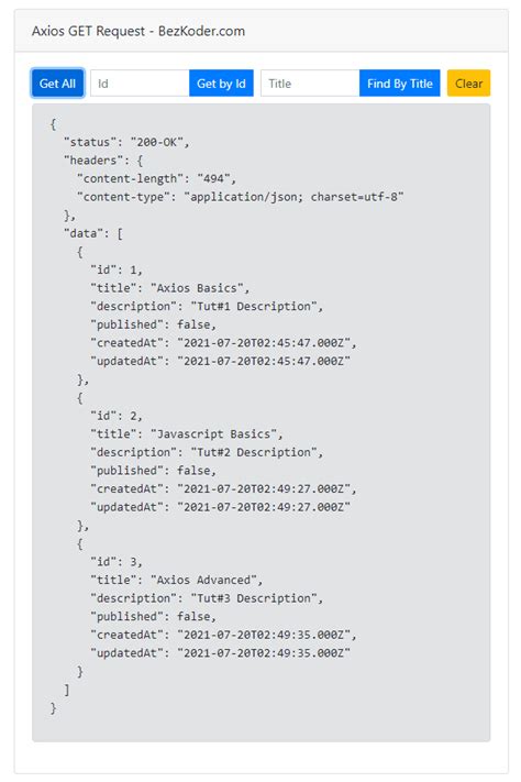 axios tutorial get post put delete request example dev community