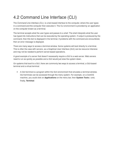chapter 4 command line skills pdf command line interface graphical user interfaces