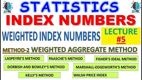 lec 5 weighted aggregate method weighted aggregate index number youtube