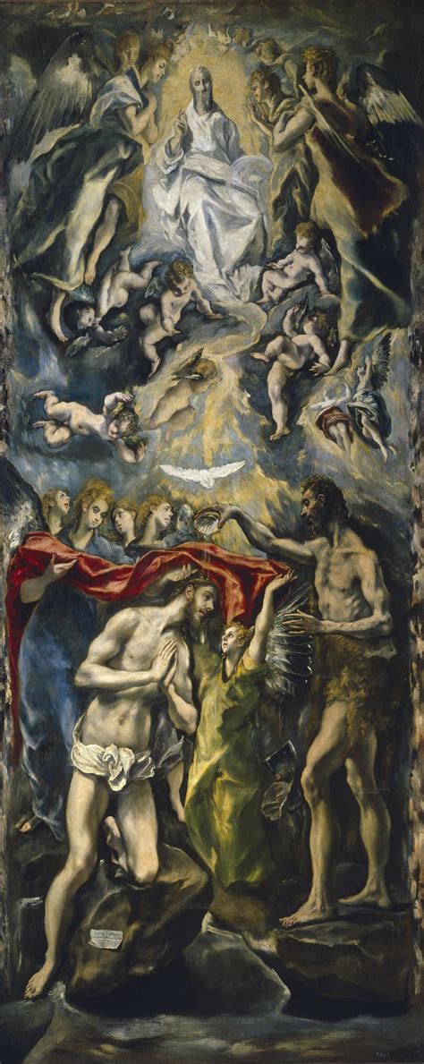 El Greco 1541 1614 El Bautismo de Jesús 1597 The Prado Museum