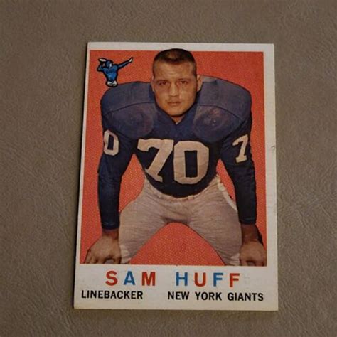 1959 Topps Sam Huff 51 New York Giants RC EBay