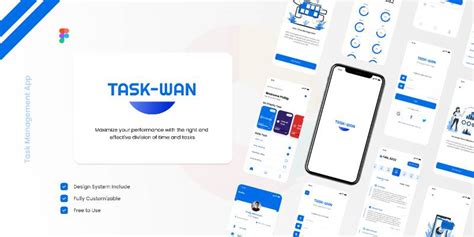 Task Wan Task Management Figma Mobile App Ui Free