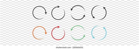 Rotate Arrow Vector Set Modern Vector Stock Vector Royalty Free