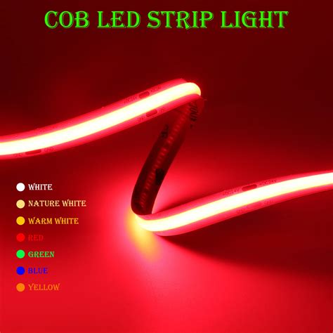 COB LED Strip Light High Density Linear Lighting 480 528Leds M Flexible