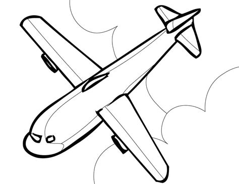 Coloriage Avion Pour Enfant télécharger et imprimer gratuit sur