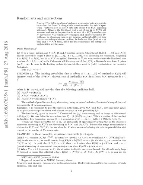 pdf random sets and intersections