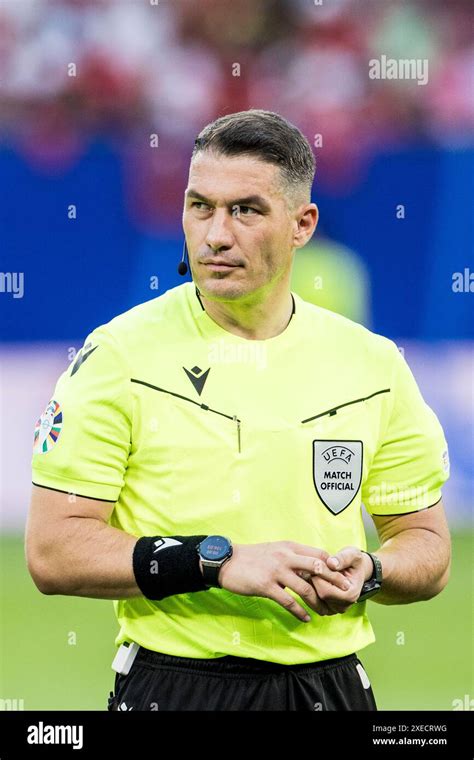 Hamburg Germany 26th June 2024 Referee Istvan Kovacs Seen During