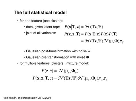 transformation invariant clustering using the em algorithm ppt download
