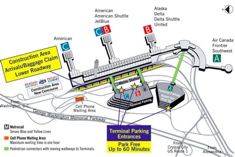 Reagan National Airport Parking Map Corny Tiphanie