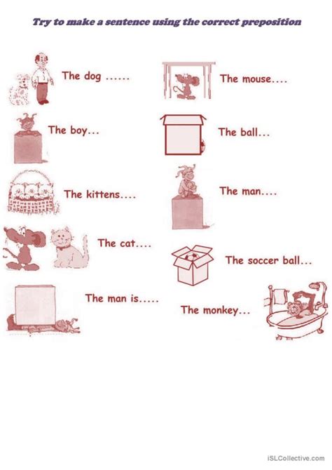 Prepositions Of Place English Esl Worksheets Pdf Doc