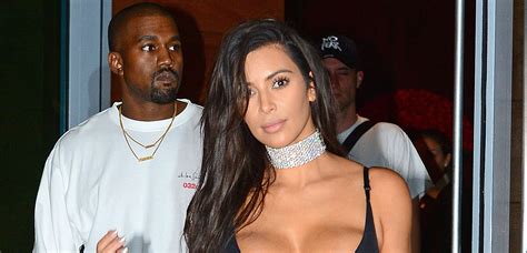 Kim Kardashian Shows Off Major Cleavage In Sexy Sheer Dress For Kanye