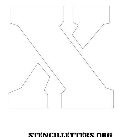 Air Force Army Free Printable Letter Stencils With Outline Cutout