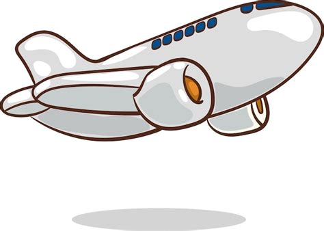 Avião no céu transporte de aeronaves civis voando em nuvens vector