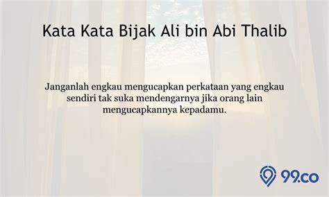 Kata Kata Ali Bin Abi Thalib Bijaksana Dan Penuh Makna