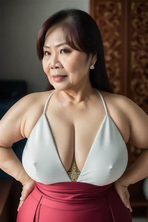 24 POSTERS Anong 57 Thai GILF Cleavage Mature Older Nubile Woman