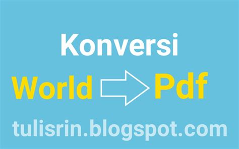 Cara Konversi File Word Ke Pdf Dengan Mudah S T2