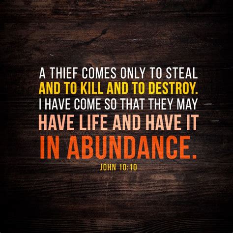 A Quote From John 10 20 On Wood With Orange And Black Text That Reads