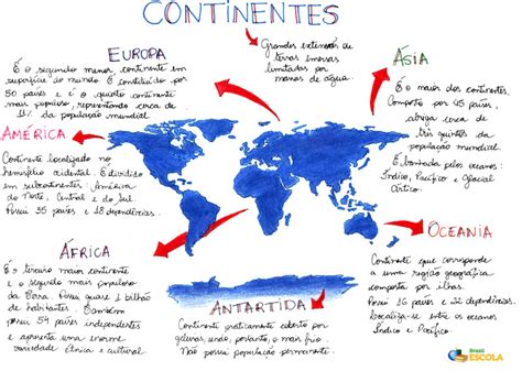 Continentes A formação dos continentes Brasil Escola