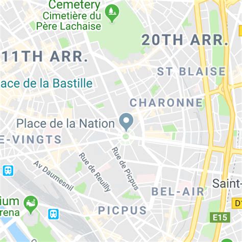 A Map Shows The Location Of Various Hotels In Paris Including Chateau