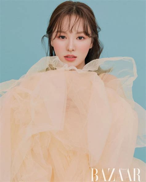 Red Velvet S Wendy Radiates Her Angelic Beauty In Harper S Bazaar
