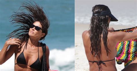 Subiu a temperatura Deborah Secco exibe corpo sarado em biquíni