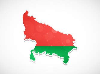 Uttar Pradesh Political Map Vector Images Over 110