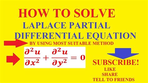laplace partial differential equation most suitable solution of laplace pde youtube