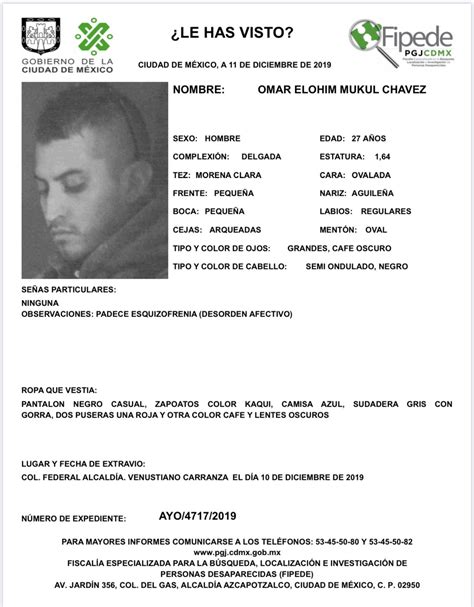 Comisión de Búsqueda CDMX on Twitter Solicitamos tu apoyo para