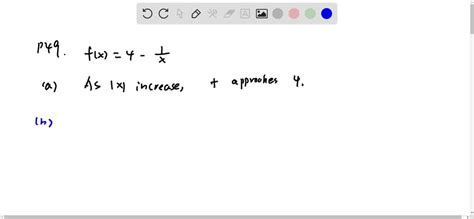 solved a determine the value that the function f approaches as the magnitude of x increases