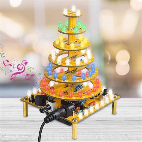 PEMENOL Löten Projekte Weihnachtsdeko Löten Praxis Kit 7 Layer Runde
