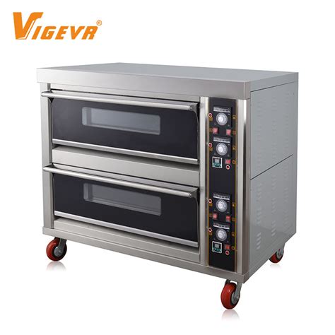 2 Deck 4 Trays Commercial Biscuit Machines Electric Bread Pizza